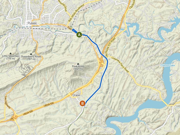 New River Trail: Dora Junction to Draper | wandeling | Komoot